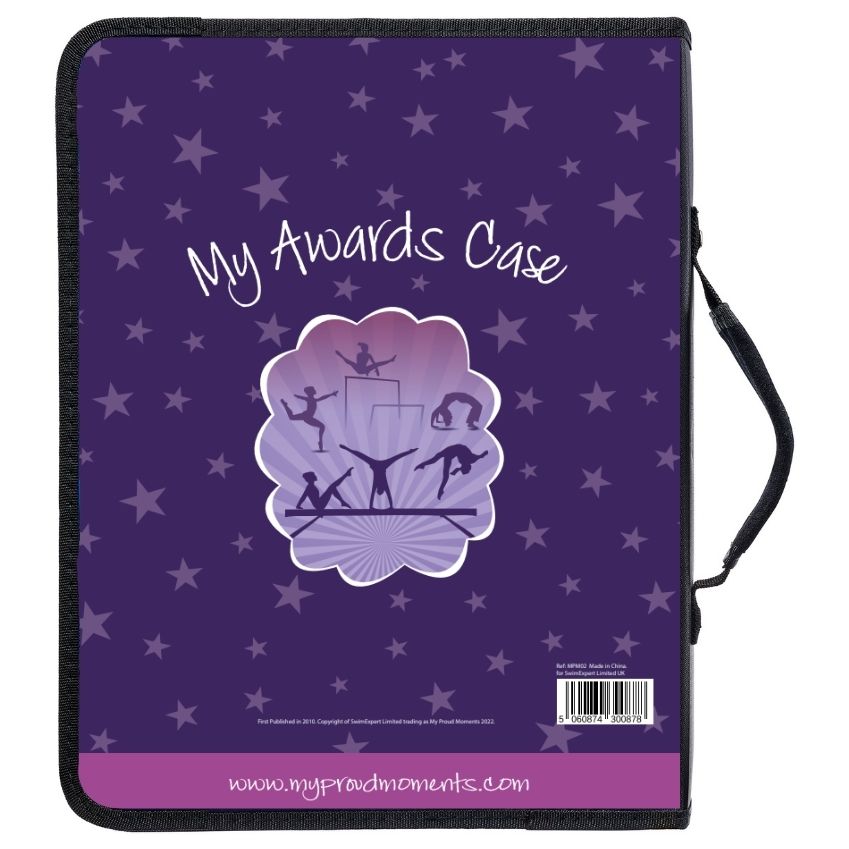 Starbrite Studios. Awards Display Case - Gymnastics - Purple